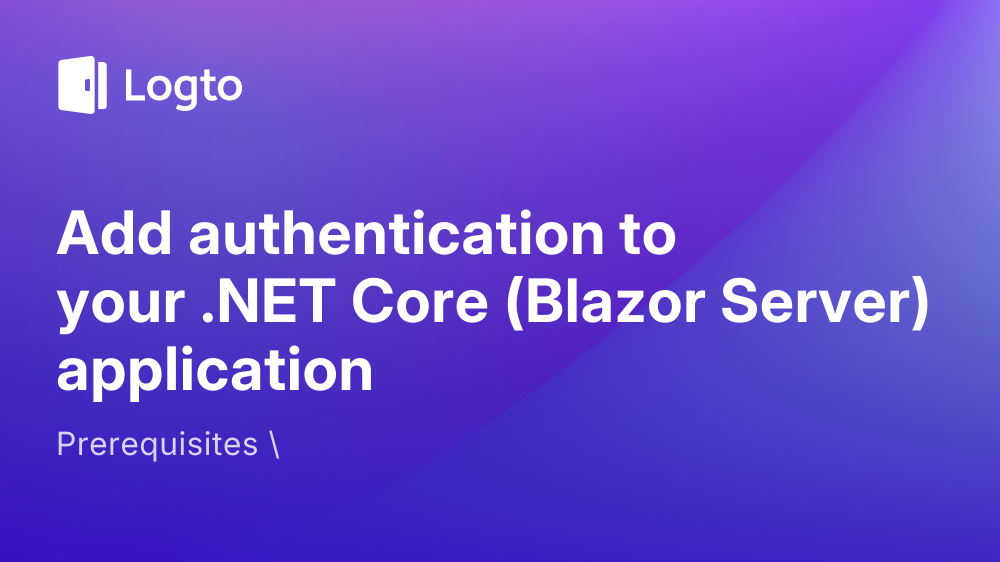Add Authentication To Your Net Core Blazor Server Application